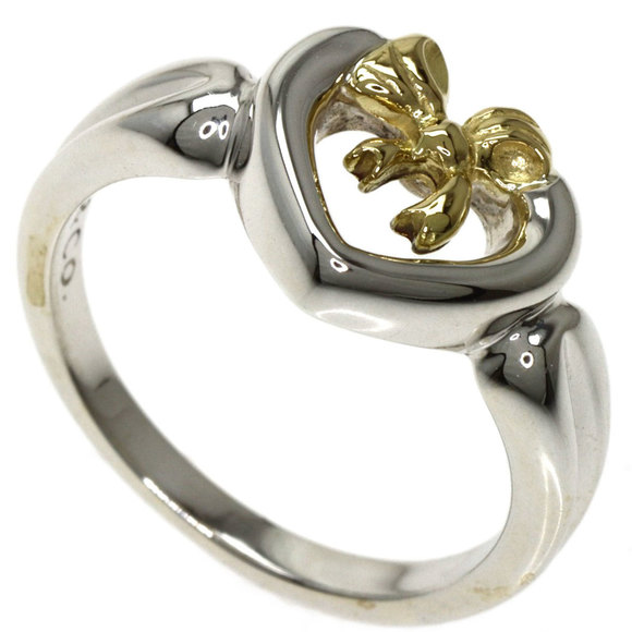 Tiffany & Co. | Jewelry | Tiffany Heart Ribbon Ring Silverk8yg Womens ...